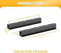 China Stocked Heavy Duty Ceiling Container Bin Rack for 3 Bins Ceiling Garage Storage Bracket for sale