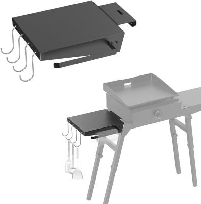 China Side Storage Tray for Heavy-duty Coating Steel Griddle Stand Blackstone Griddle Stand for sale