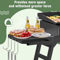 China Side Storage Tray for Heavy-duty Coating Steel Griddle Stand Blackstone Griddle Stand for sale