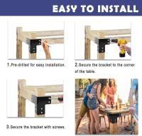China Sturdy Steel Workbench Corner Bracket Kit With Brass Material OEM for sale