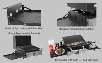 China Work Process Heavy Duty Grill Side Shelf for Blackstone Griddle Griddle Accessories for sale