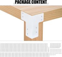 China Powder Coated Steel Workbench Corner Brackets Kit for Sturdy Desk Platform Table for sale