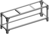 China Powder Coated Steel Workbench Corner Brackets Kit for Sturdy Desk Platform Table for sale