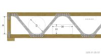 China PS20 Wood Roof Metal Galvanized Steel Truss Connector Easi Joist Plate Metal Web Joist for sale