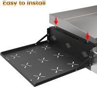 China Heavy Duty Grill Side Shelf Griddle Accessories High Carbon Steel Griddle Side Shelf for sale