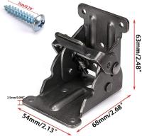 China 912g Heavy Duty 90 Degree Hinge Metal Folding Self-Locking Extension Table Bracket Strong for sale