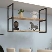 China Steel European Style Ceiling Shelf Mounted Wine Rack Contemporary For Home Decor for sale