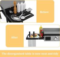 China Addition Side Rack Storage Tray with Paper Towel Holder Keep Your Griddle Setup Clean for sale