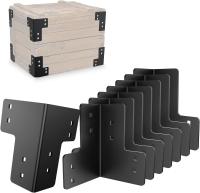 China Joint Fastener For Desk Edge Box Wood Beam Silver Workbench Brackets Kit with Screws for sale