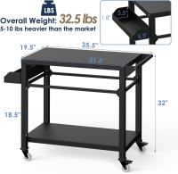 China Moveable Pizza Oven Stand Table for Outdoor Grill Grill Type 5 People Metal Type Iron for sale