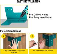 China Wear-Resistant Sturdy Steel Corner Brackets for Customized Logo Workbench Table Support for sale