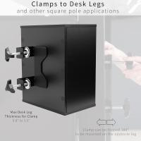 China Iron Clamp-on Under Desk Shelving Unit for Organizing Office Supplies and Accessories for sale