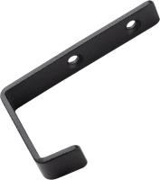 China Contemporary Style Towel Hooks Heavy Duty Black Wall Hooks for Earphone Wire/Electric Wire for sale