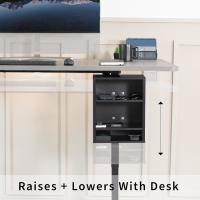 China Iron Clamp-on Under Desk Shelving Unit for Organizing Office Supplies and Accessories for sale
