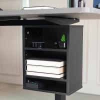 China Iron Clamp-on Under Desk Shelving Unit for Organizing Office Supplies and Accessories for sale