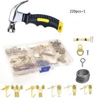 China Sheet Metal Stamping Steel Small Sawtooth Nailess Silver Hardware Kit For Wood Frame for sale
