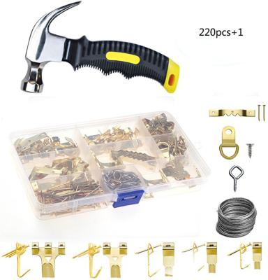 China Sheet Metal Stamping Steel Small Sawtooth Nailess Silver Hardware Kit For Wood Frame for sale