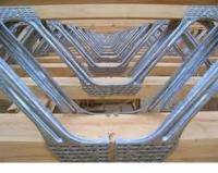 China Web Building System Roof Truss Joist with Galvanized Metal Arches and 1.2mm Thickness for sale