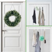 China 1-2mm Thickness Z-Shaped Over The Door Hook Door Hanger for Hanging Clothes and Shoes for sale