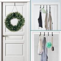 China Upgraded Widen Hanger Hook Fits 1-3/4-'' & 1-3/8-''Door Widths, Z-Shaped Wreath Sturdy for Hanging Wreaths, Hats, Clothes for sale
