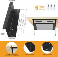 China Square Cash Drawer Under Counter Bracket Strong Metal Support for Under Desk Mounting for sale