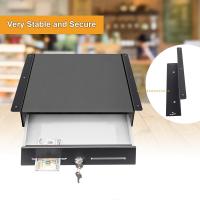 China Square Cash Drawer Under Counter Bracket Strong Metal Support for Under Desk Mounting for sale