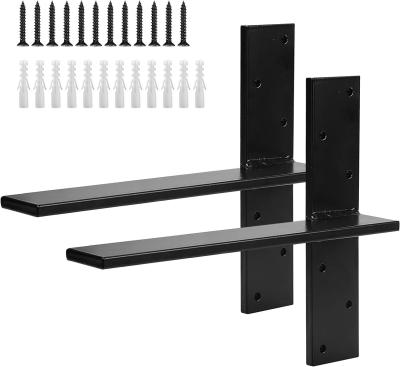 China Solid Heavy Duty Steel Floating Shelf Brackets with Stamping Punching Bending Process for sale