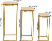 China Single-side Bracket Metal Column Geometric Flower Stand for Event Tables Centerpieces for sale