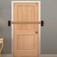 China Door Reinforcement and Home Security Drop Open Bar Holder Customized 2x4 Bar Brackets for sale