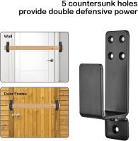 China 2x4 Bar Brackets for Door Reinforcement 2 Pack Drop Open Bar Holder Fit 2x4 Boards for sale