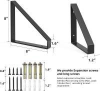 China Single-side Bracket Metal Floating Shelf Brackets for Wall Mountable Home Decor Ideas for sale