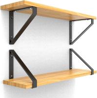 China Single-side Bracket Metal Floating Shelf Brackets for Wall Mountable Home Decor Ideas for sale
