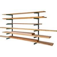 China 6-Shelf System Wood Organizer Lumber Storage Metal Rack for sale