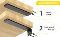 China ISO9001 Rohs CE 16949 Carbon Steel Floating Shelf Brackets for Wall Support System for sale