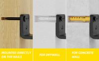 China ISO9001 Rohs CE 16949 Carbon Steel Floating Shelf Brackets for Wall Support System for sale