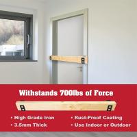 China 1mm Iron Steel U Bracket for Heavy Duty 2x4 Door Barricade Durable and Sturdy Design for sale