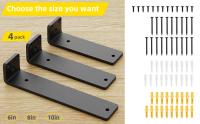 China ISO9001 Rohs CE 16949 Carbon Steel Floating Shelf Brackets for Wall Support System for sale
