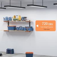 China Contemporary Durable Garage Wood Organizer Orange Lumber Metal Storage Racks for Indoor and Outdoor for sale