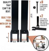 China ISO9001 Rohs CE 16949 Hidden Floating Shelf Brackets for CNC Bending Machine Equipment for sale