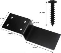 China Silver Heavy Duty Door Barricade Brackets Open Bar Security Holder Bracket for sale