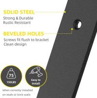 China CE 16949 Zinc Plating 6 inch Shelf Brackets for Wall Supports Floating Shelf Bracket for sale