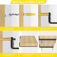 China CE 16949 Zinc Plating 6 inch Shelf Brackets for Wall Supports Floating Shelf Bracket for sale