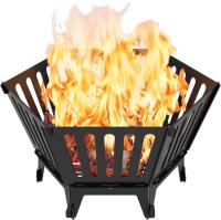 China Outdoor Wood Burning Firepit 22.5 Inch for Camping and Beach Parties 3mm Thickness for sale