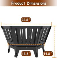 China Outdoor Wood Burning Firepit 22.5 Inch for Camping and Beach Parties 3mm Thickness for sale