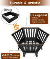 China Outdoor Wood Burning Firepit 22.5 Inch for Camping and Beach Parties 3mm Thickness for sale