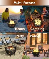 China Outdoor Wood Burning Firepit 22.5 Inch for Camping and Beach Parties 3mm Thickness for sale