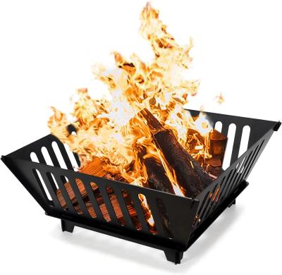 China Fire Pit 25 Inch Outside Wood Burning Portable Firepit Log Stove Fireplace for BBQ Camping Campfire Bonfire for sale