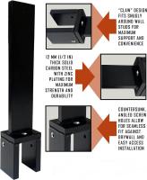 China Heavy Duty Floating Shelf U-Bracket Professional Grade and ISO9001 Rohs CE 16949 for sale