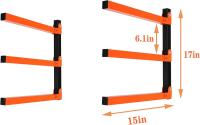 China Wall Mount Lumber Storage Metal Rack for Contemporary Design Style Storage Organizer for sale