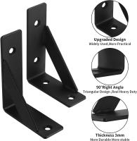 China 0.1-5mm Thickness Large Angle Brackets for Wood Shelf Furniture Cabinet Metal Braces for sale